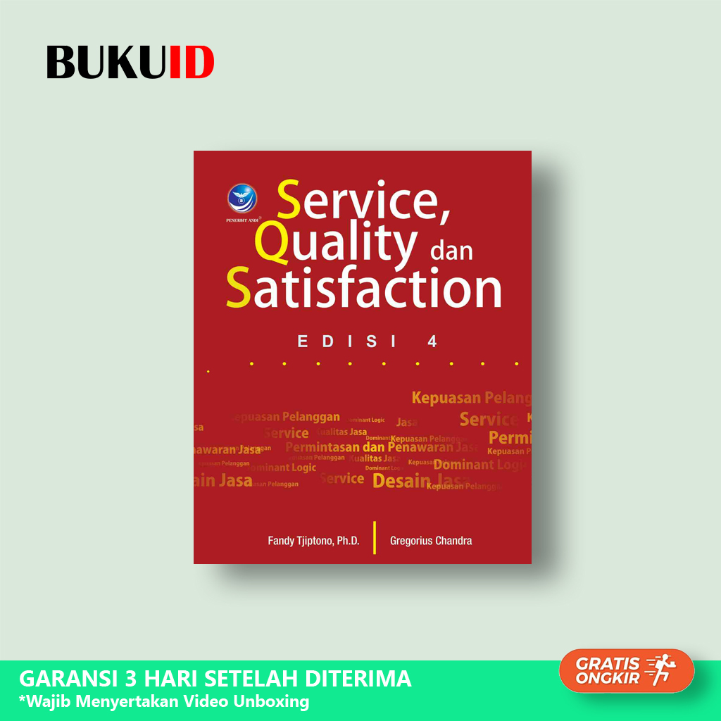 Jual Buku Service, Quality Dan Satisfaction Edisi 4 - Original | Shopee ...