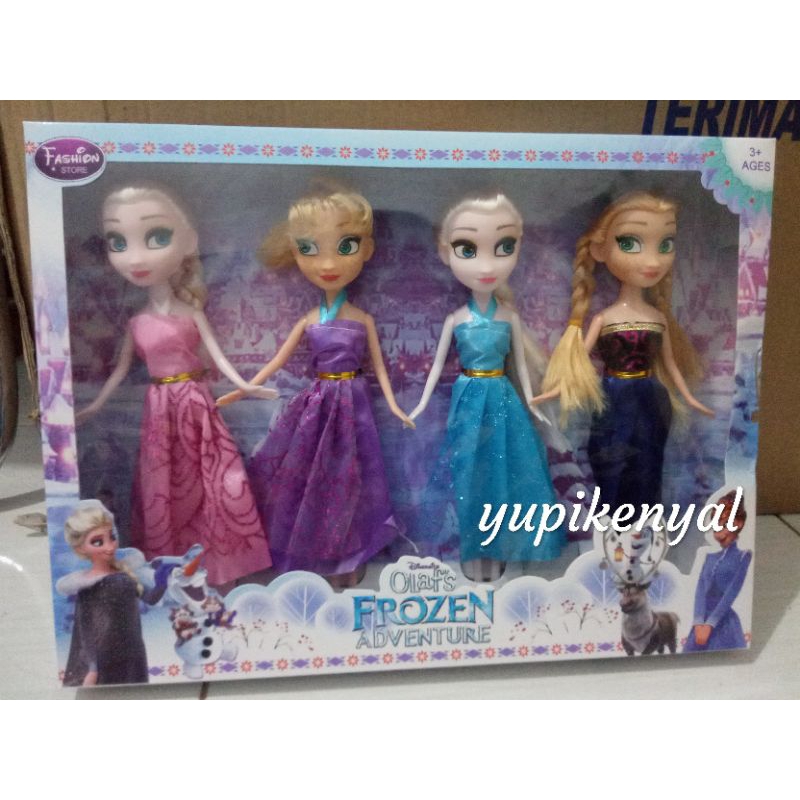Jual Mainan Boneka Frozen Adventur Set 4 pcs 26 cm | Shopee Indonesia