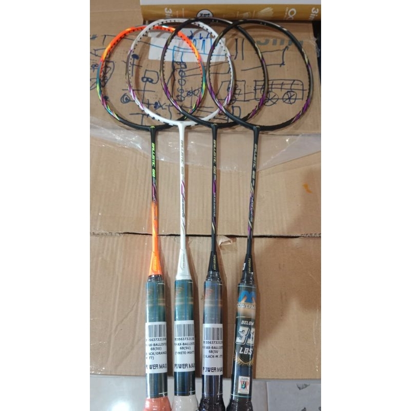Jual RAKET BADMINTON POWERMAX BALISTIC 68 ORIGINAL 32 LBS | Shopee ...