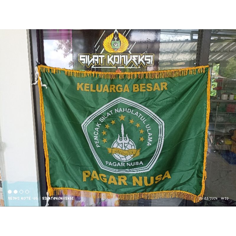 Jual Bendera Pagar Nusa Sablon Renda Kuning | Shopee Indonesia