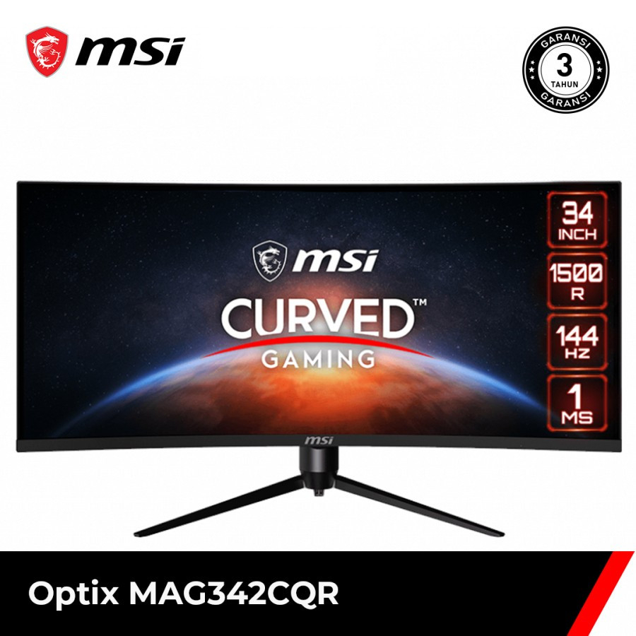 Jual Monitor LED MSI OPTIX MAG342CQR 34inch Curved 144hz 1ms UWQHD ...