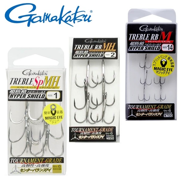 Jual Gamakatsu Treble Tournament Round Bend RB Treble Hooks | Shopee Indonesia