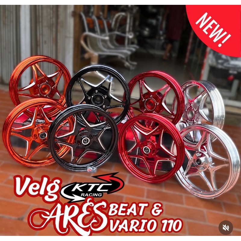 Jual Velg KTC ARES VARIO 125 150 Bea SCOOPY GENIO 185/215-14 MODEL ...