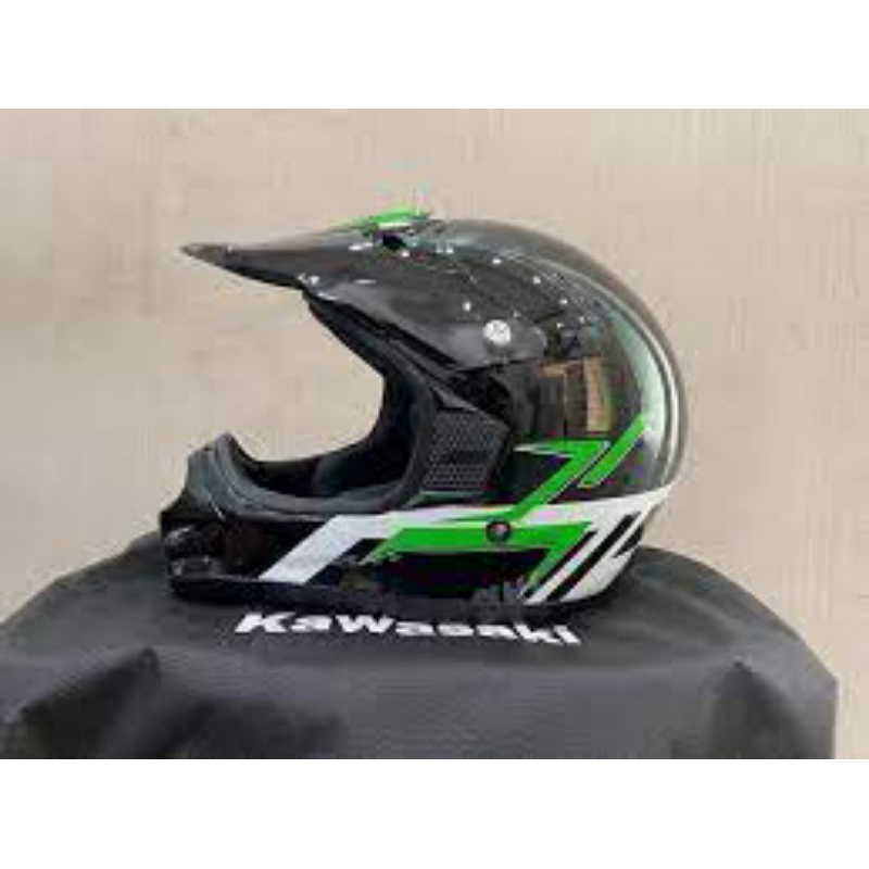 Jual HELM CROSS KAWASAKI KLX ORIGINAL | Shopee Indonesia