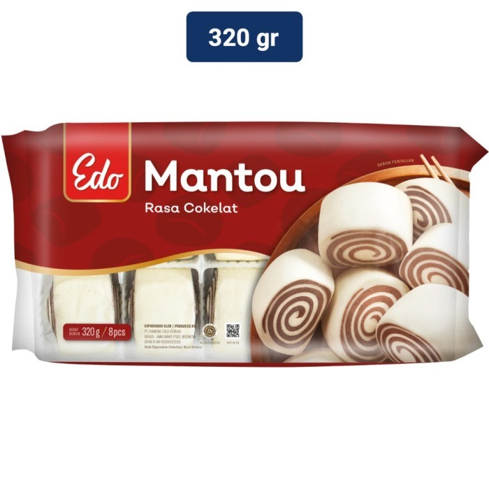 Jual Edo Mantou Chocolate Cokelat 320gr Mantao Mantau | Shopee Indonesia