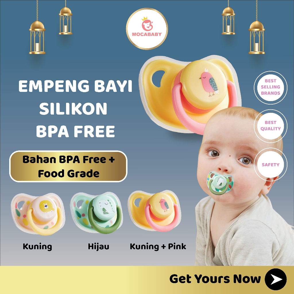 Jual Mocababy Dot Bayi Empeng Bayi Gepeng Datar BPA FREE Newborn ...