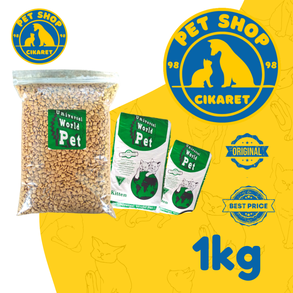 Jual Universal Kitten 1kg repack makanan kucing universal kitten ...