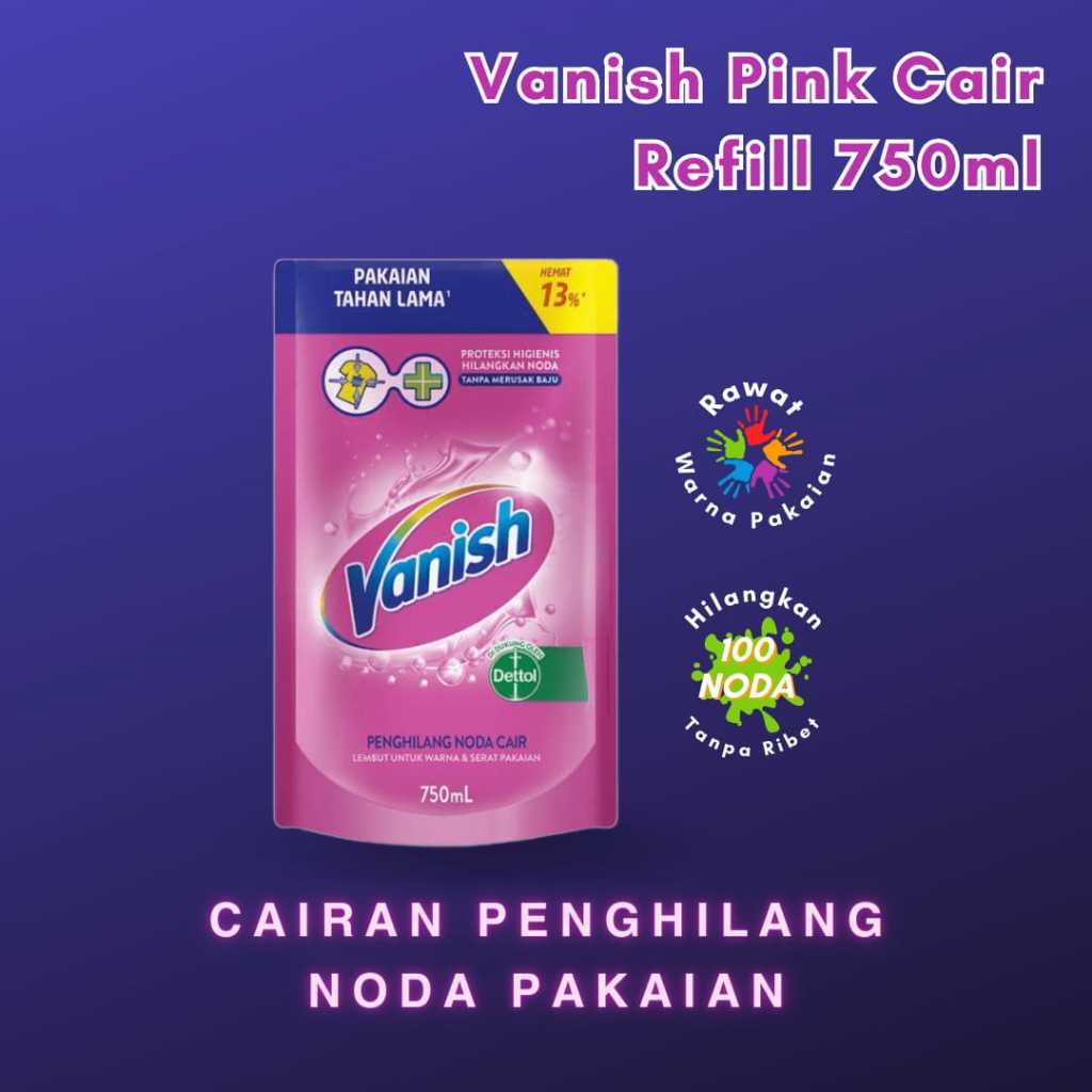 Jual Vanish Pink Cair Refill 750ml | Shopee Indonesia