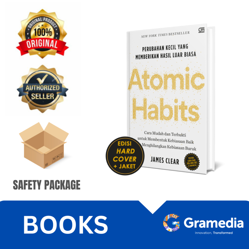 Jual Gramedia Surabaya - Atomic Habits: Perubahan Kecil yang Memberikan ...