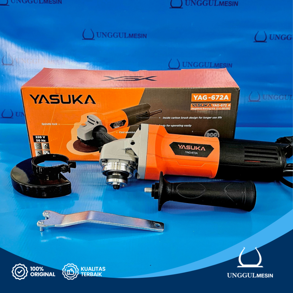 Jual Mesin Gerinda Tangan 4" YAG672A YASUKA / Angle Grinder Disc Mesin ...