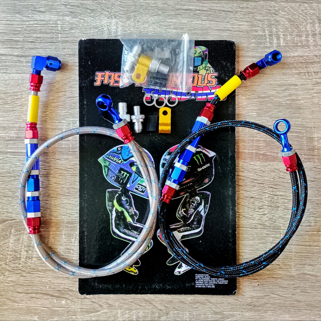 Jual Selang rem PSI 95cm motif carbon variasi universal semua motor ...