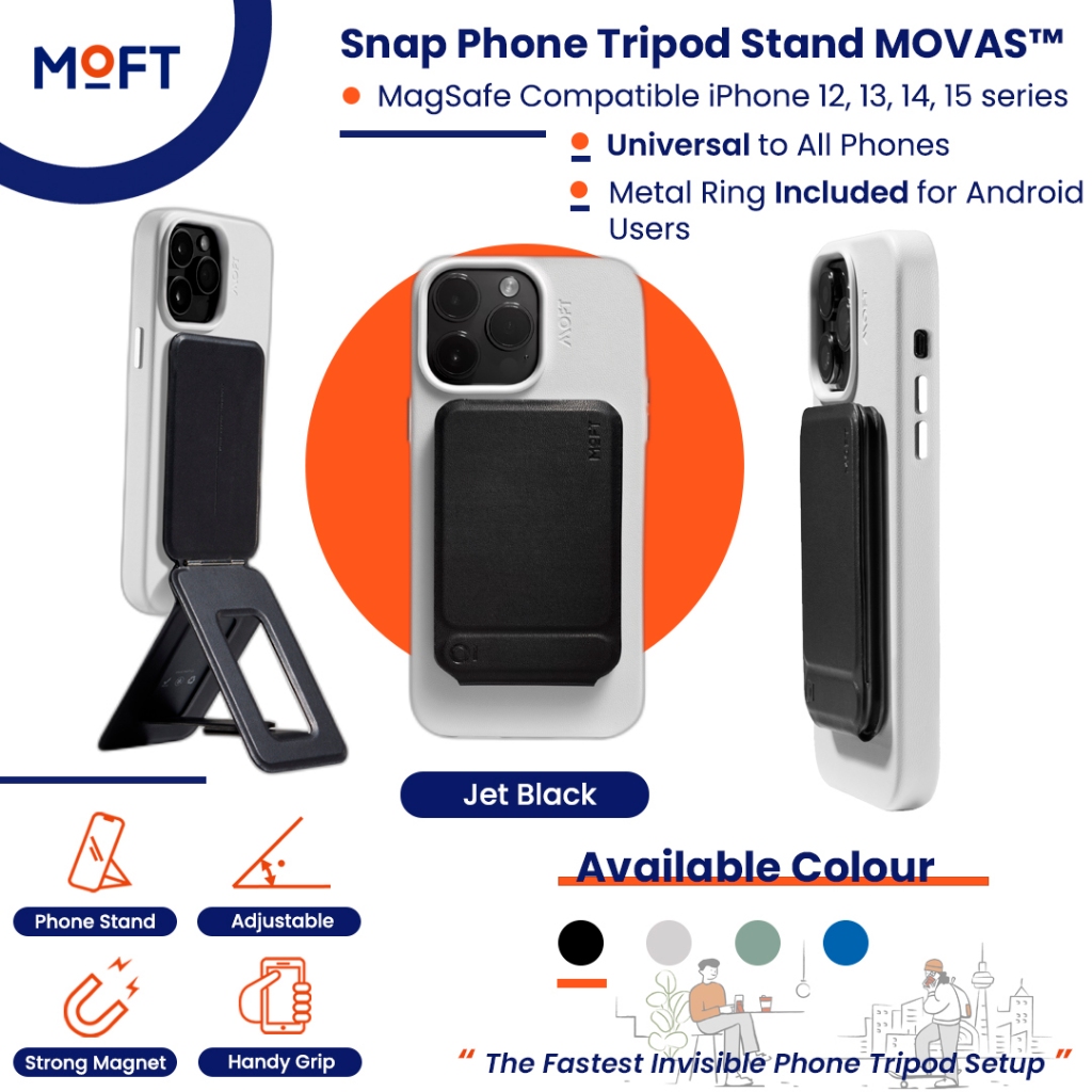 Jual MOFT Snap Phone Tripod Stand MOVAS - MagSafe Compatible | Shopee ...