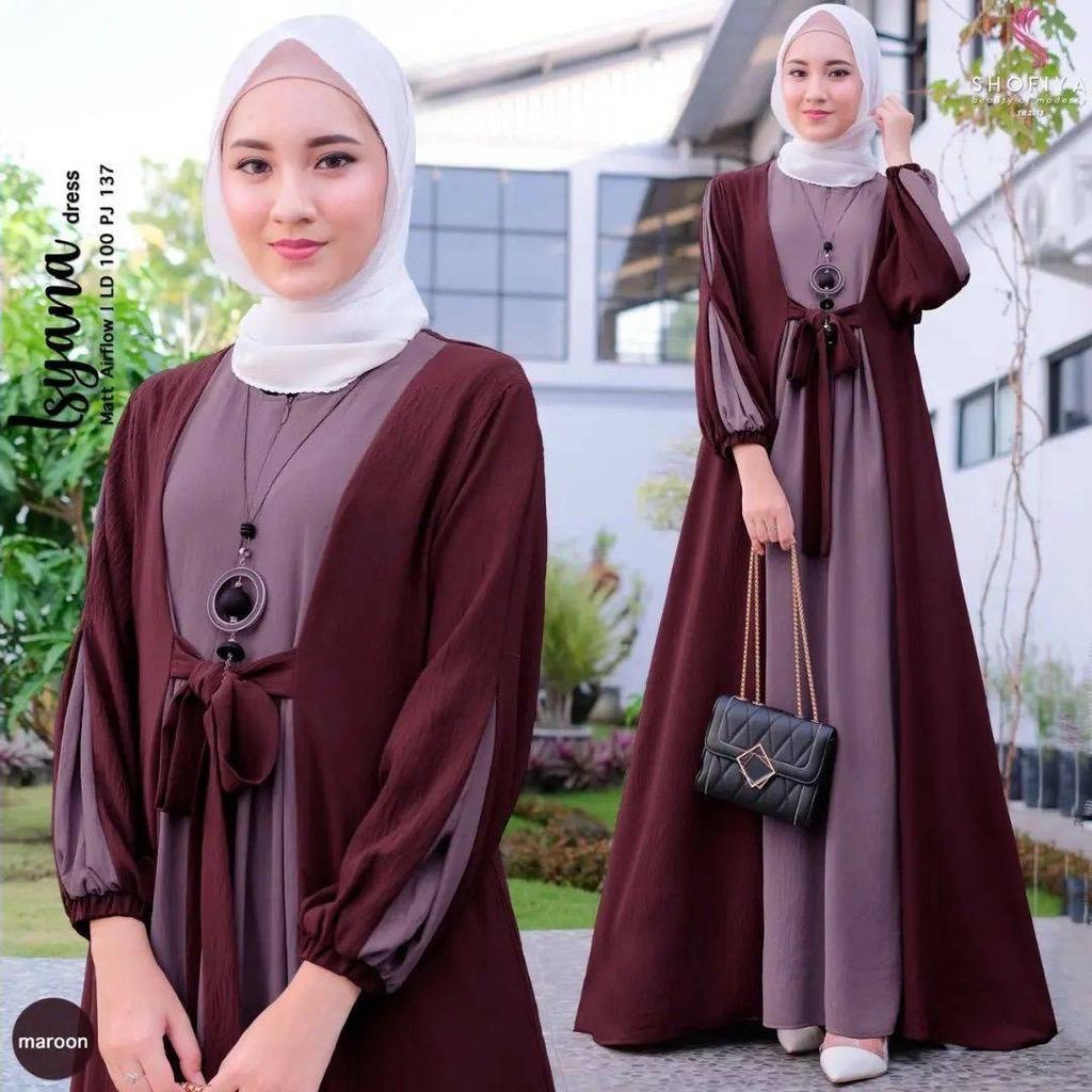 Jual Gmis Long Dres Maxi Wanita Dewasa Terbaru 2024 Pakean Cwek Dreas ...