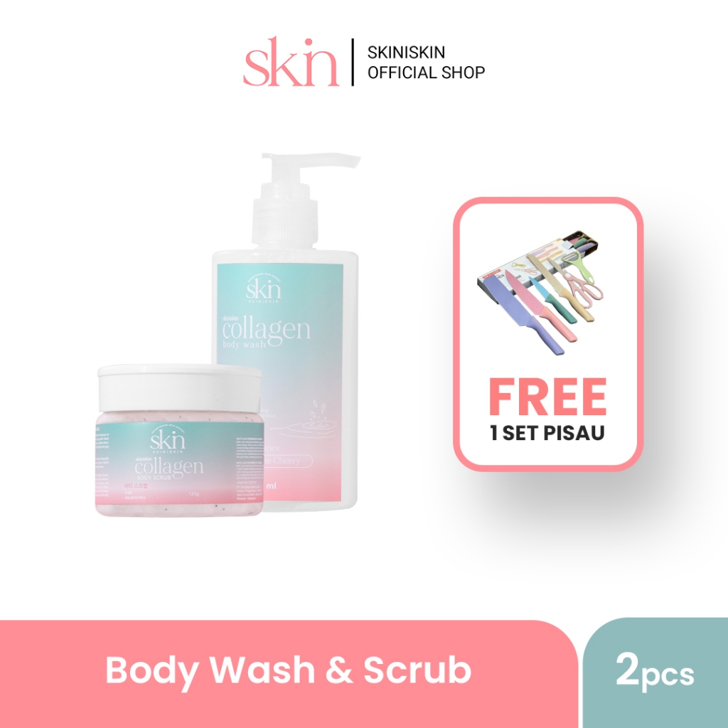 Jual Skiniskin Bundle Collagen Body Wash & Collagen Body Scrub | Shopee ...