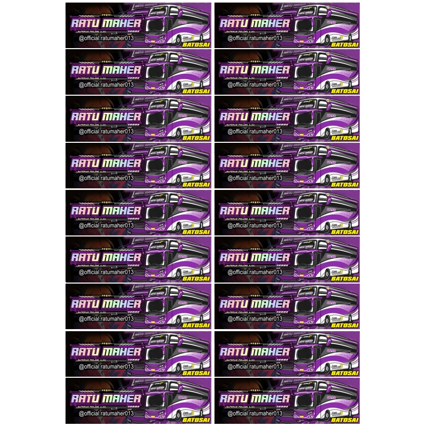 Jual STIKER BUS BASURI | STIKER BUS TELOLET PANJANG + Potong GAMBAR ...
