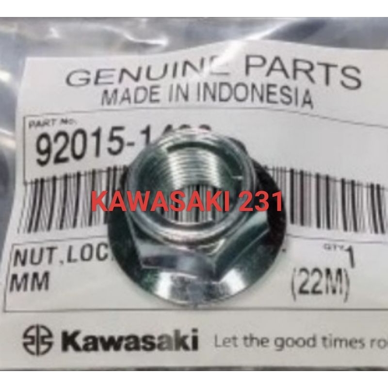 Jual Mur Roda Depan Klx 150 Nut Lock Flanged 12MM Genuine Parts ...