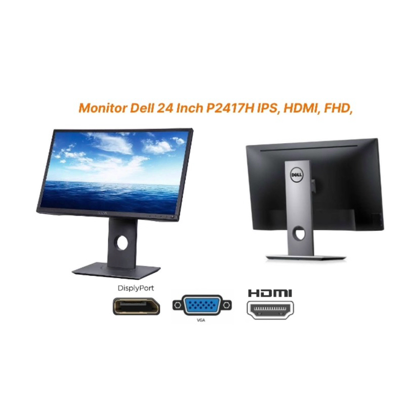 Jual Monitor Dell 24 Inch P2417H IPS, HDMI, FHD, Sangat Mulus dan ...