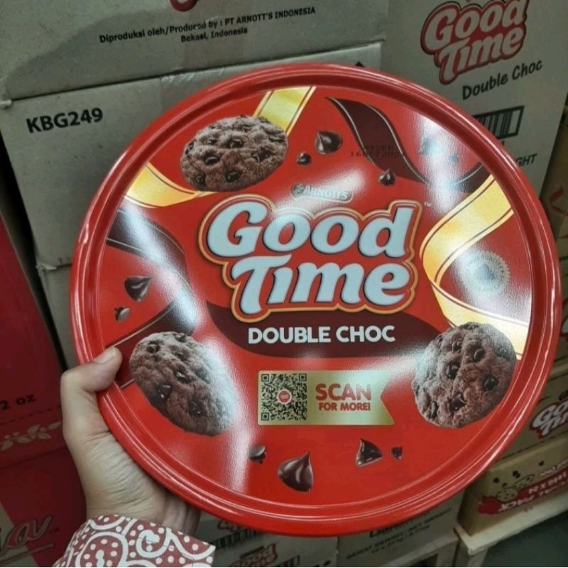 Jual PROMO!! Snack Kaleng Jajan Lebaran Good Time 277 Gr Ukuran Besar ...