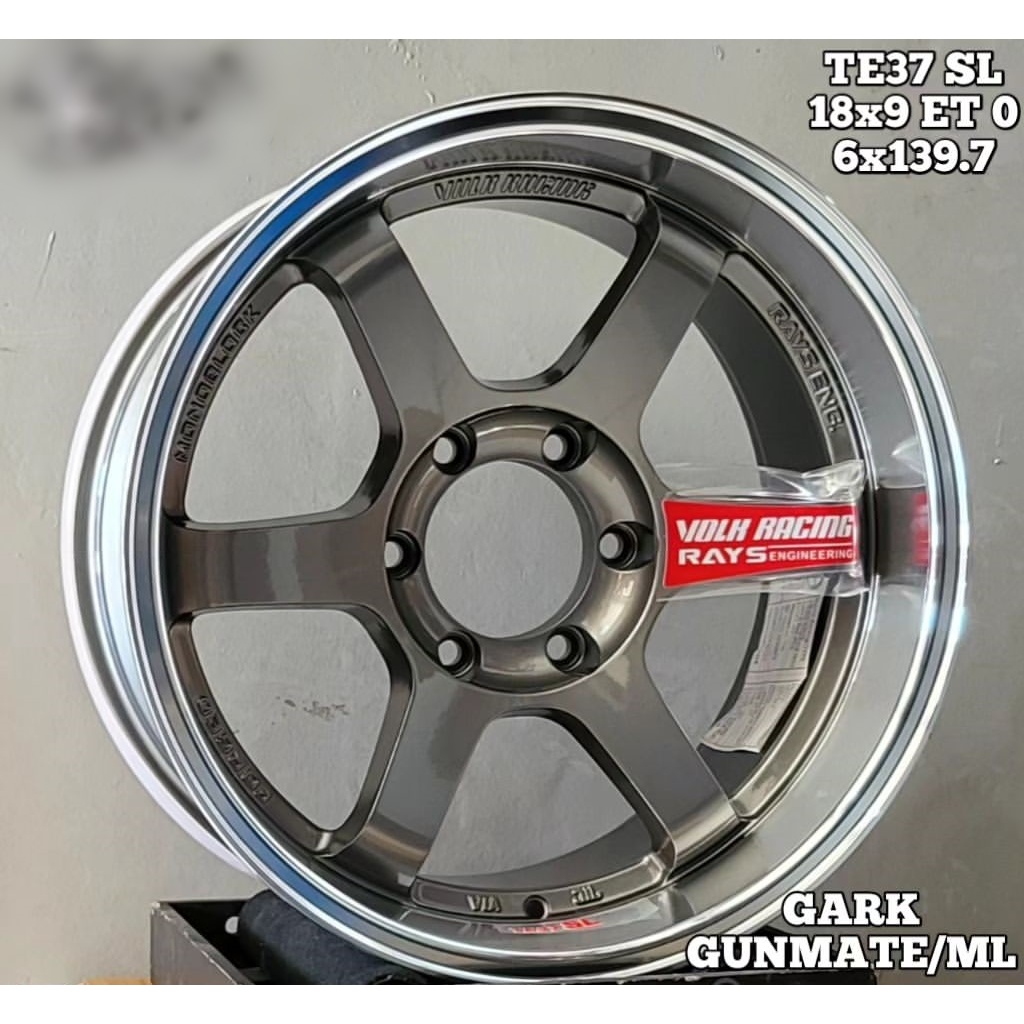 Jual velg TE37 SL ring 18 baut 6x139,7 velg mobil fortuner velg pajero r18 | Shopee Indonesia