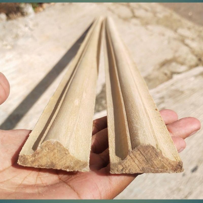 Jual Lis Gunung / Wall moulding / List Kayu L: 4cm P: 200cm Halus ...