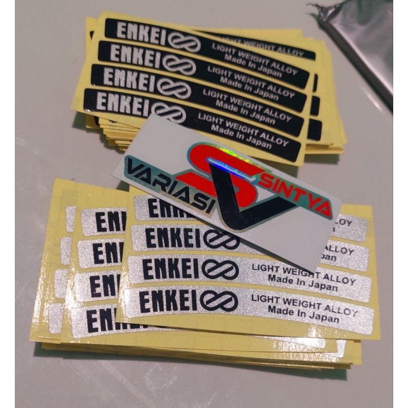 Jual STICKER VELG ENKEI MADE IN JAPAN PRINCUT | Shopee Indonesia