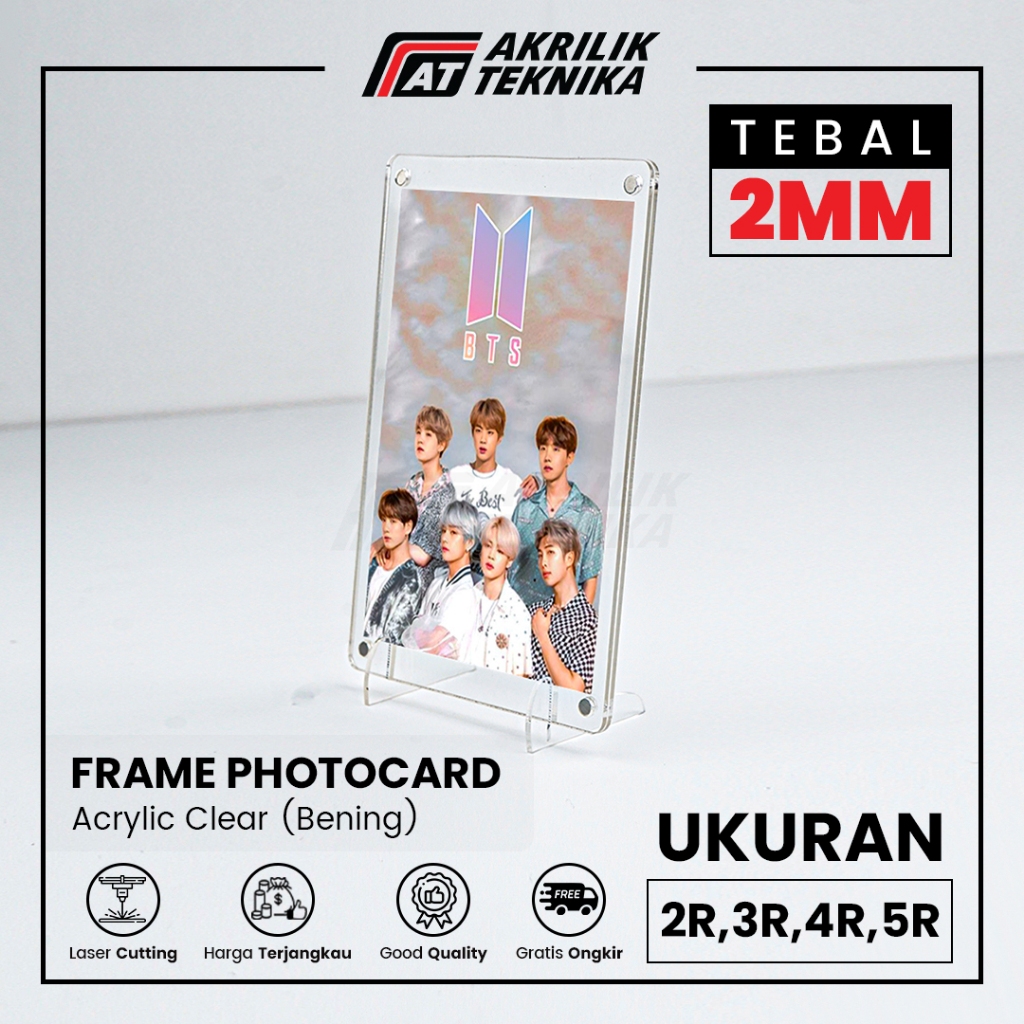 Jual Frame Photocard Korea Magnet Display Akrilik Foto 2mm - 2R 3R 4R ...