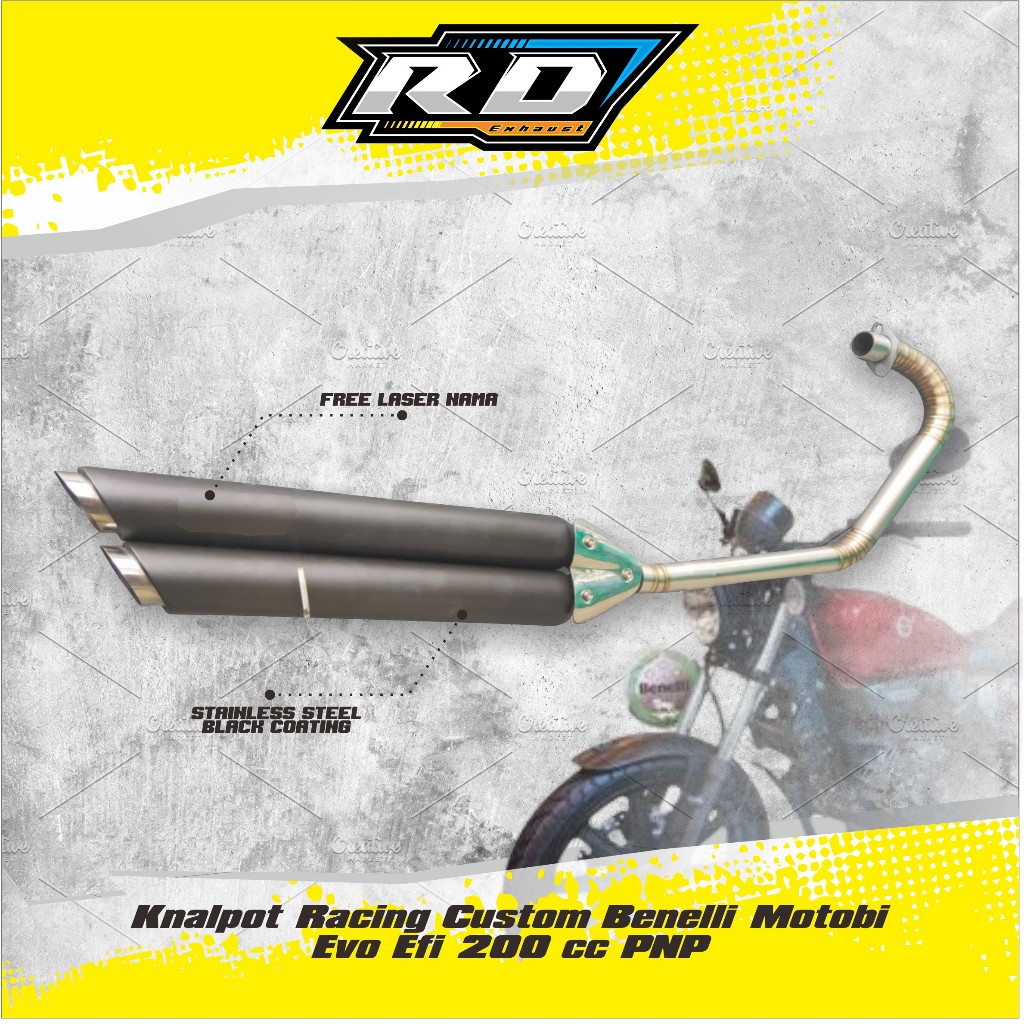 Jual Knalpot Racing Custom Benelli Motobi Evo Efi 200 cc PNP - Rd ...