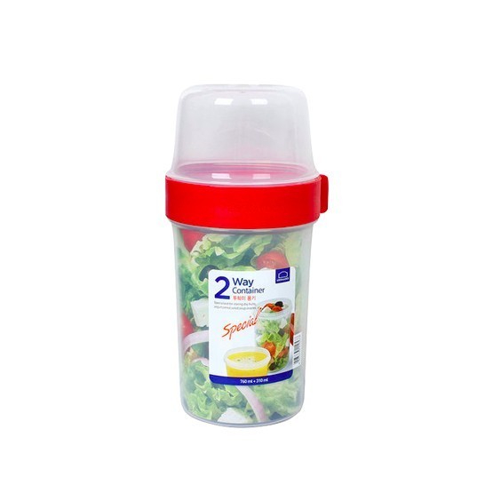 Jual Lock & Lock Two Way Food Container 760ml + 310ml Wadah Tempat Makan Dua Sisi Snack Box ...