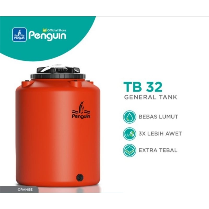 Jual Torent / Tangki / Tandon Air Penguin 300 liter Orange | Shopee ...