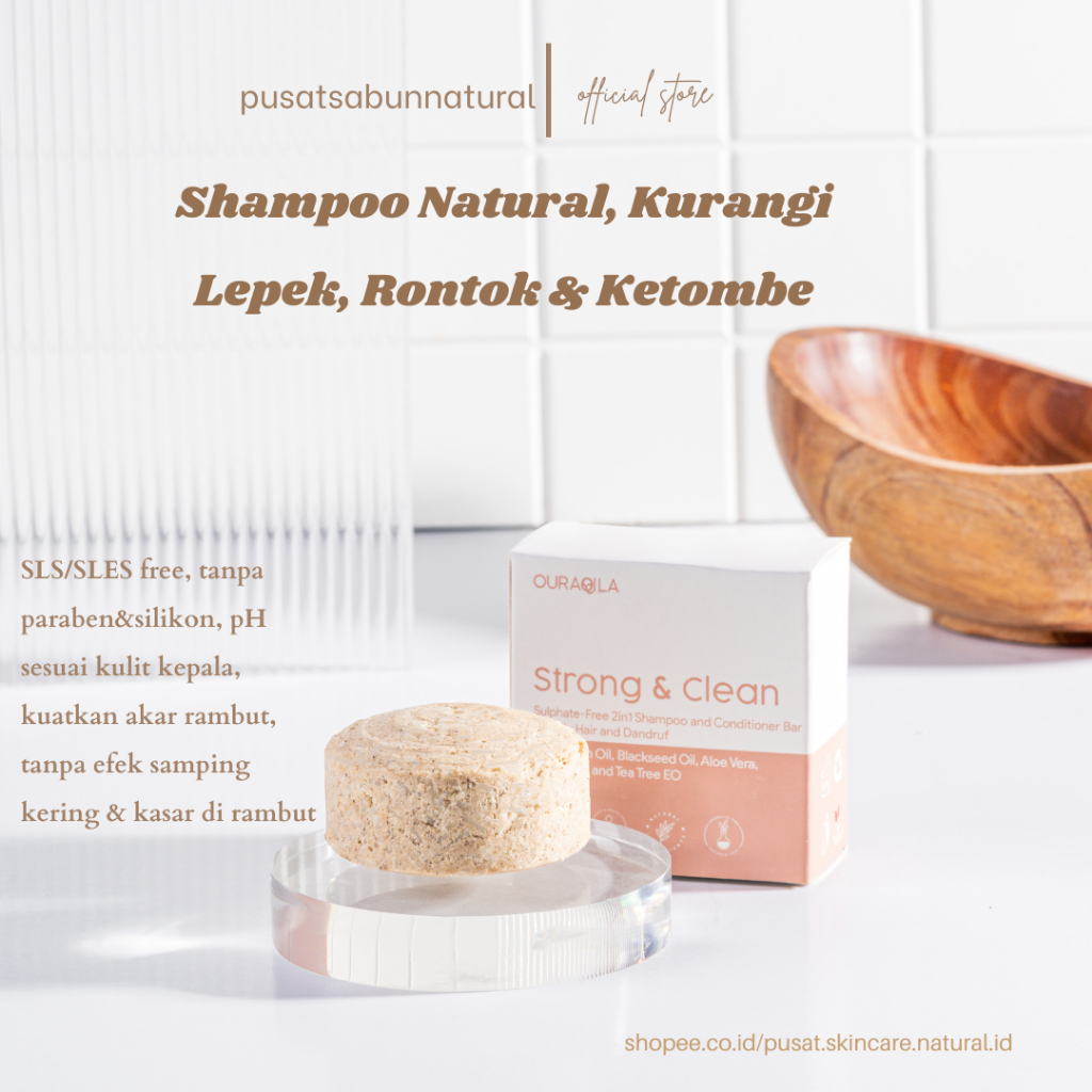 Jual BPOM- Antilepek SHAMPOO BAR 2 in 1 + conditioner STRONG & CLEAN ...