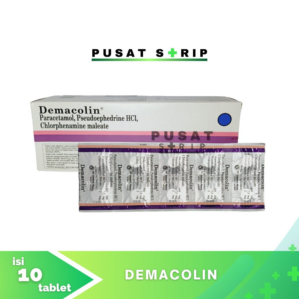 Jual Demacolin 1 Strip Isi 10 Tablet | Shopee Indonesia