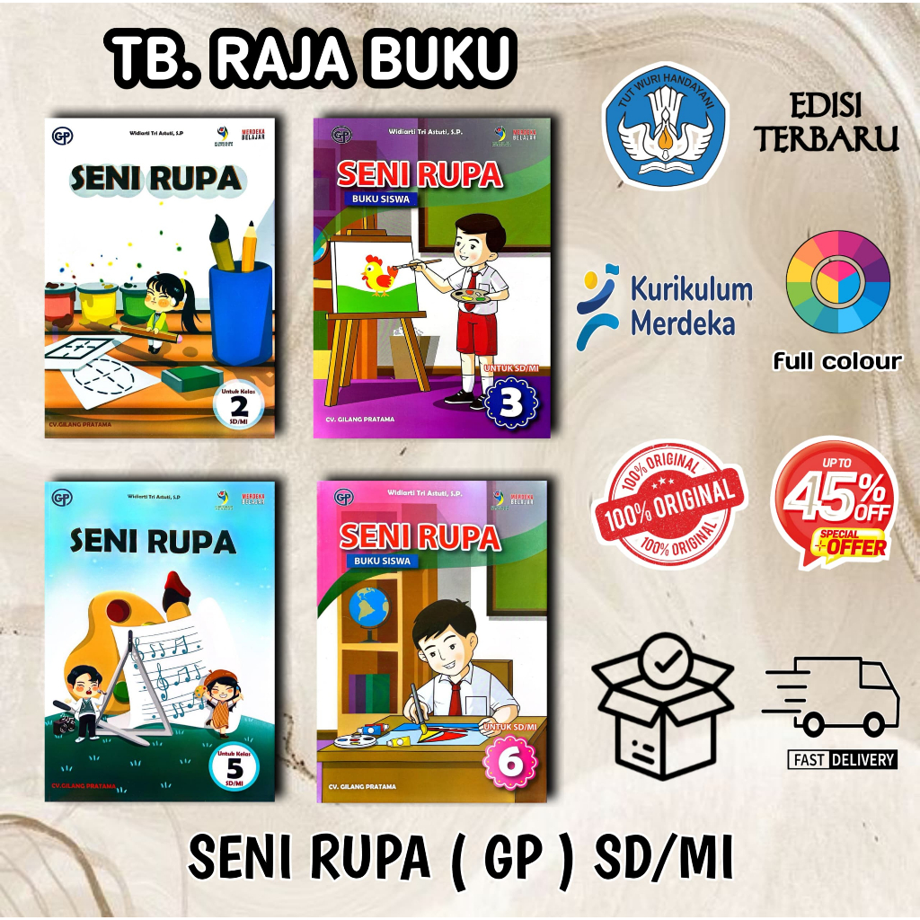 Jual Buku Siswa Pendamping SENI RUPA Kelas 2,3,5,6 SD Kurikulum Merdeka - Gilang Pratama - GP ...