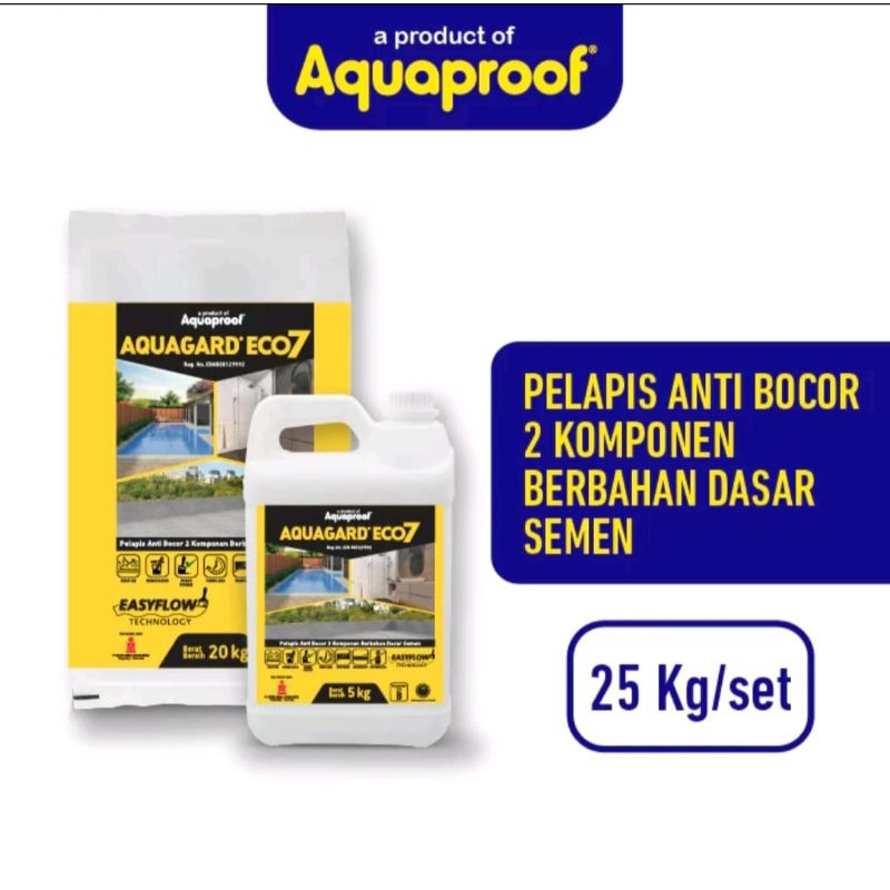 Jual AQUAGARD Semen Pelapis Anti Bocor 2 Komponen 25 KG | Waterproofing ...