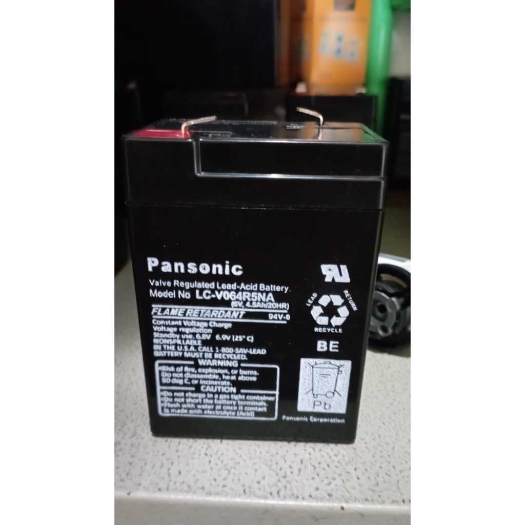 Jual PANSONIC Batrei Battery Aki Kering Dry Accu 6V / 6volt 4,5Ah ...