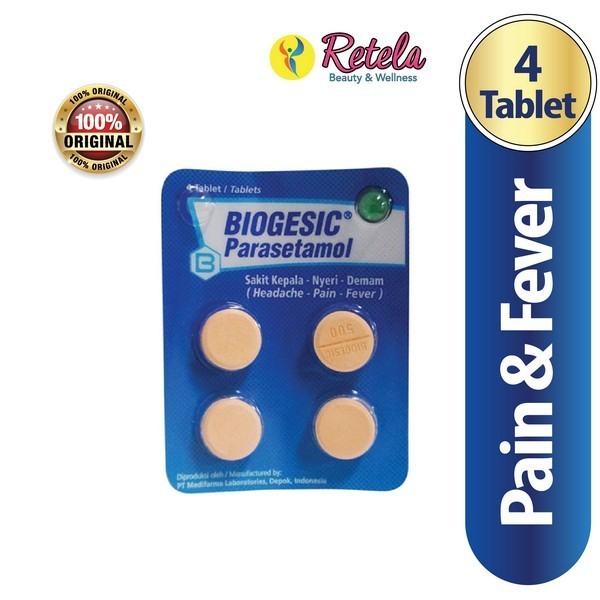 Jual Biogesic 1 Strip 4 Tablet | Shopee Indonesia