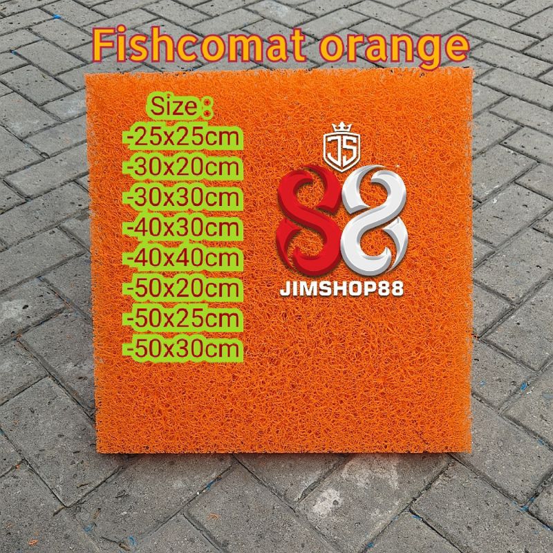 Jual Japmat fishcomat orange P=20-50cm L=20-40cm tebal=4cm | Shopee ...