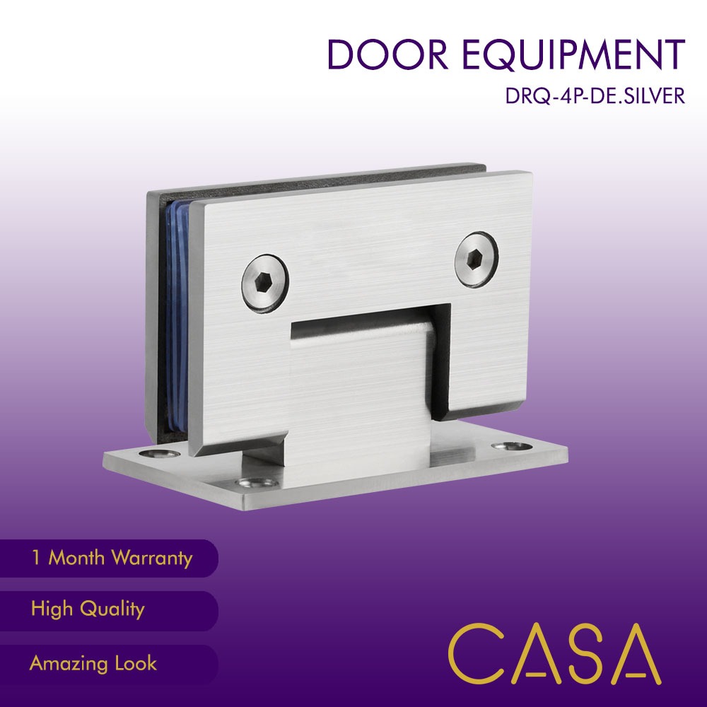 Jual CASA ENGSEL PINTU KACA KE TEMBOK SUS304 TEBAL 90 DERAJAT SILVER ...