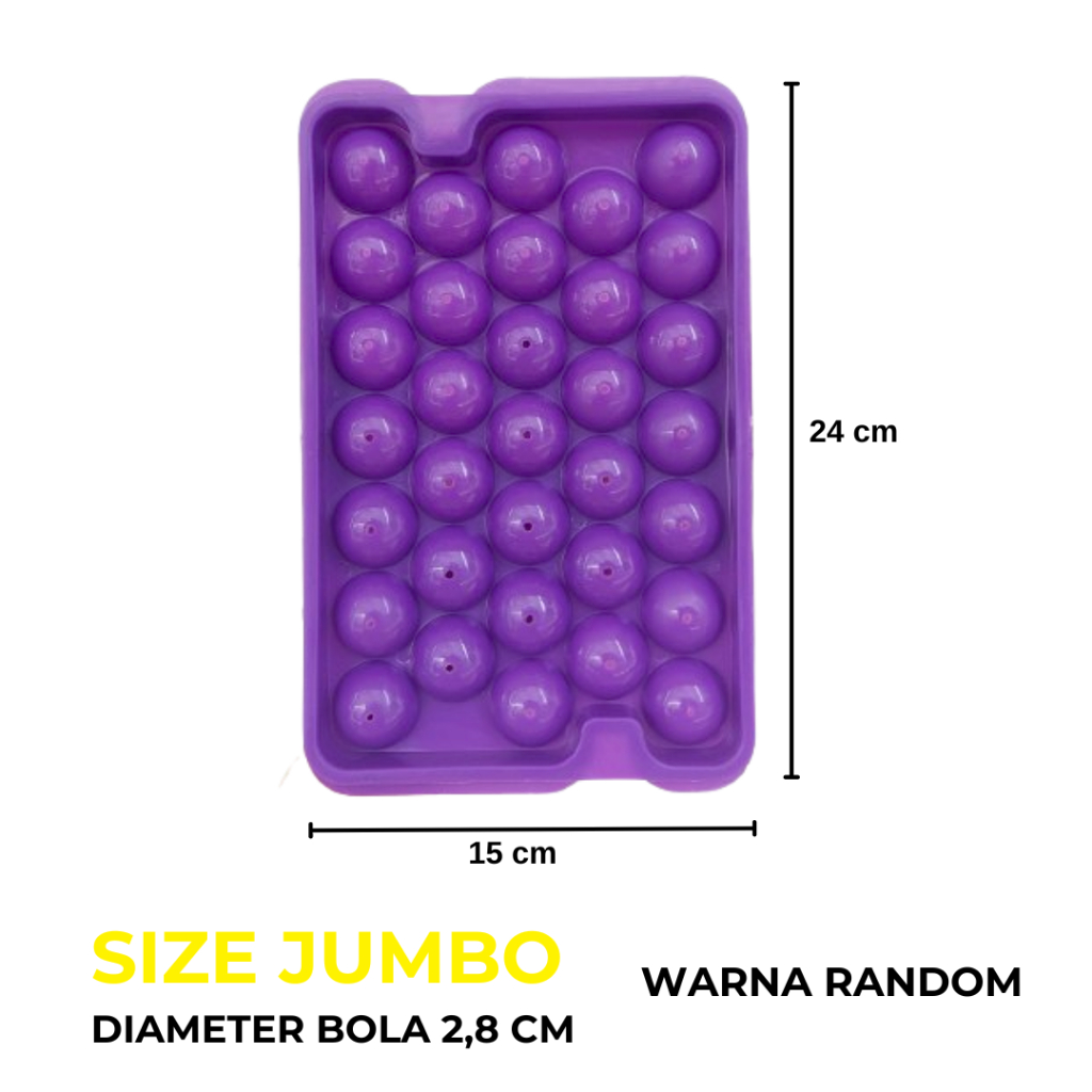 Jual Cetakan Es Batu Bulat 33 Sekat / Slot | Alat Cetak Es Jelly ...