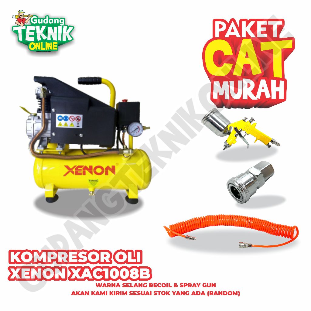 Jual Kompresor Angin Udara 8L XENON XAC1008B 0.75HP / Portable Air ...