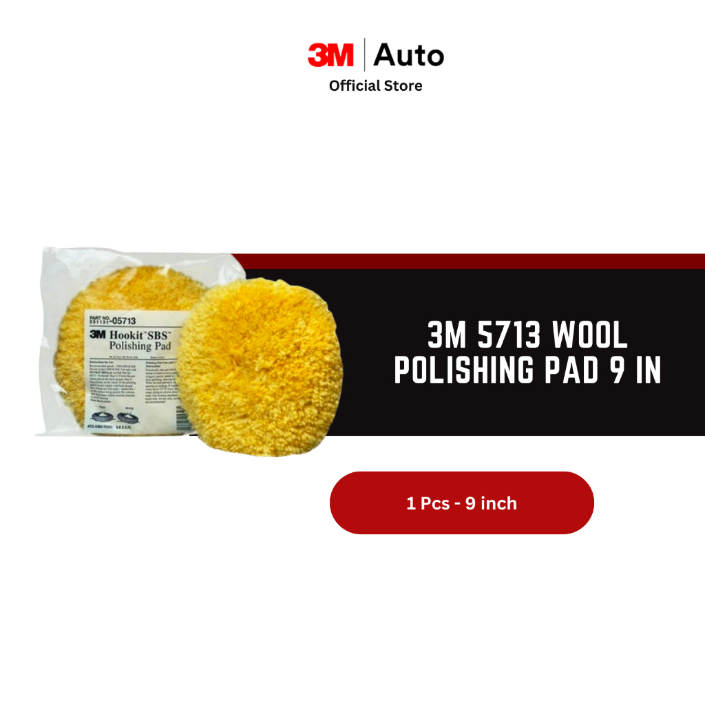 Jual 3M 5713 Wool Polishing Pad 9 in - Poles Body Repair Mobil - Per ...
