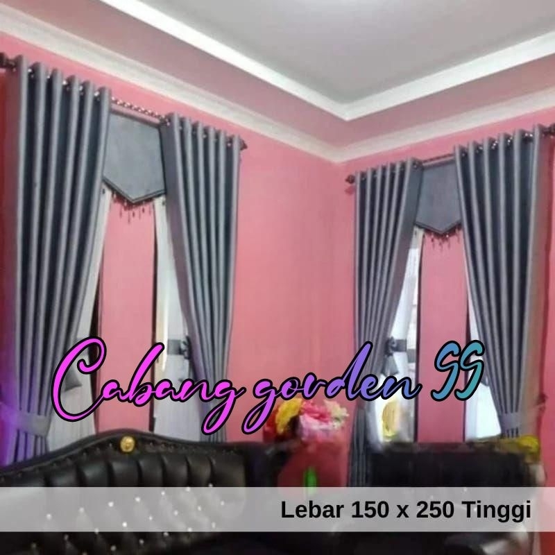 Jual satu set Gorden Poni Layar Minimalis150x 250 mewah Hordeng Poni ...