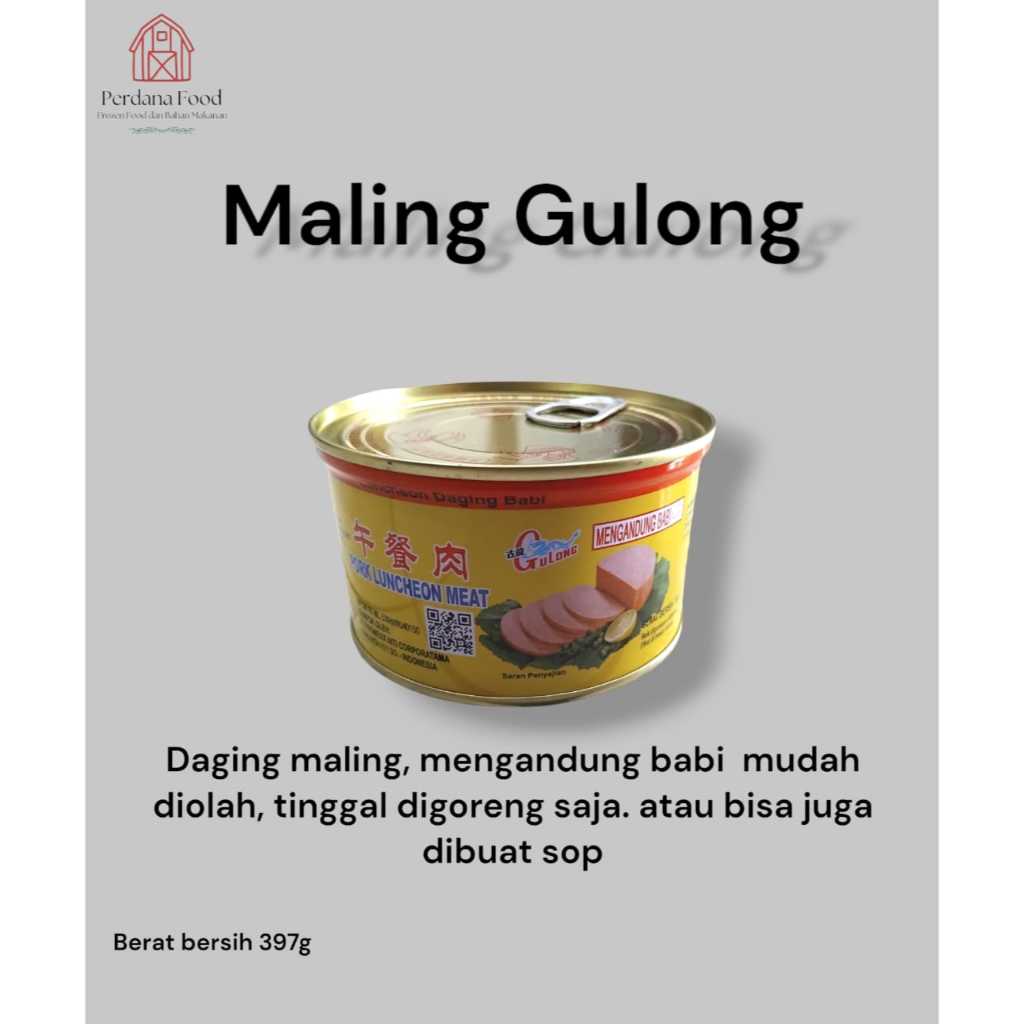 Jual Maling Gulong Pork Luncheon Meat 397gram | Shopee Indonesia