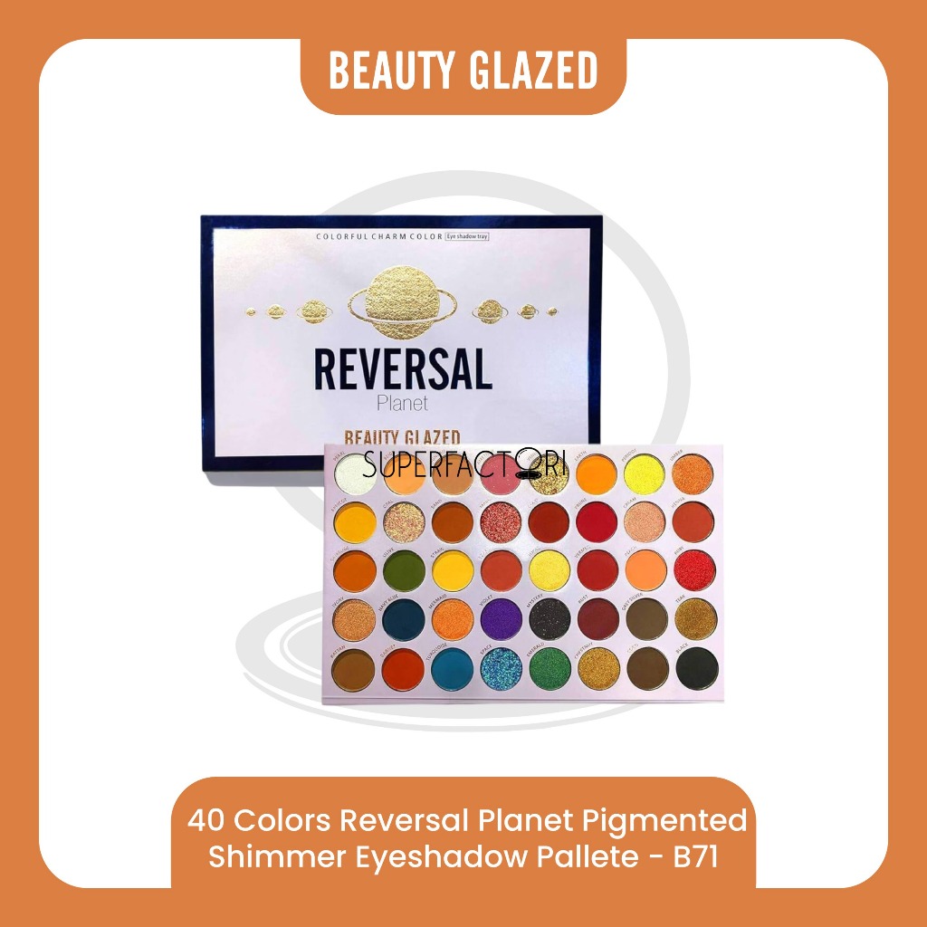 Jual (READY STOCK) Beauty Glazed 40 Colors Reversal Planet Pigmented ...