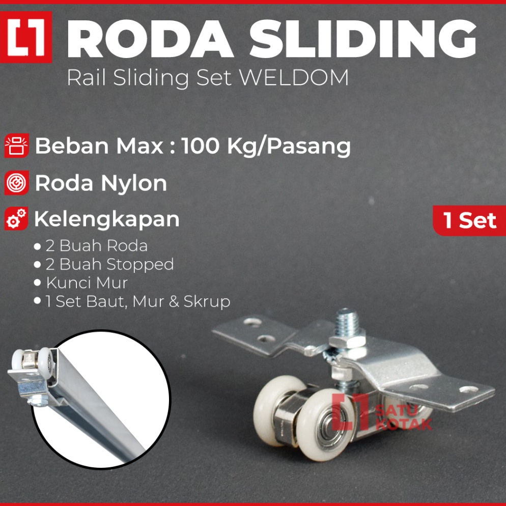 Jual BOOMING Roda Husky Rail Pintu Geser Gantung Sliding Track et ...