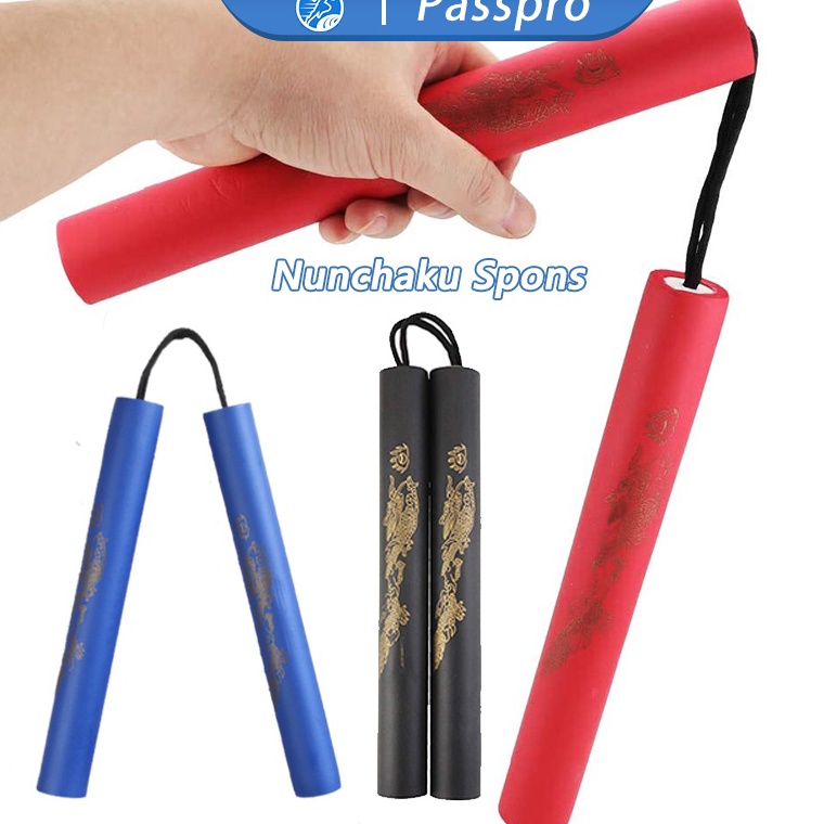 Jual Harga Spesial Nunchaku Busa Motif Naga Foam Sponge Nunchaku Double ...