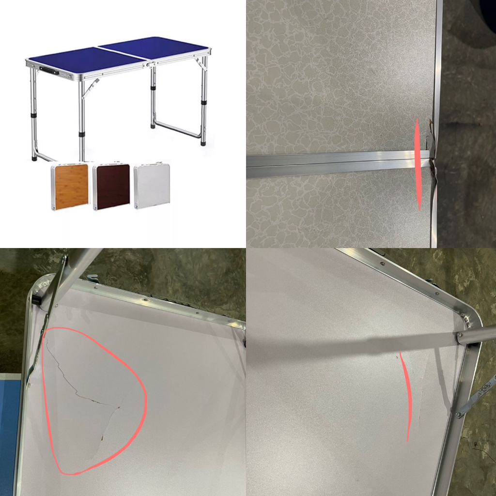 Jual Meja Lipat Meja Koper Portabel Aluminium 120x60 CM Meja Camping ...