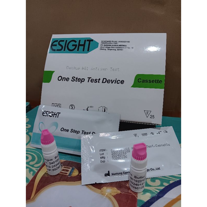 Jual Test Dengue Ns1 casette merk esight isi 25 pcs | Shopee Indonesia
