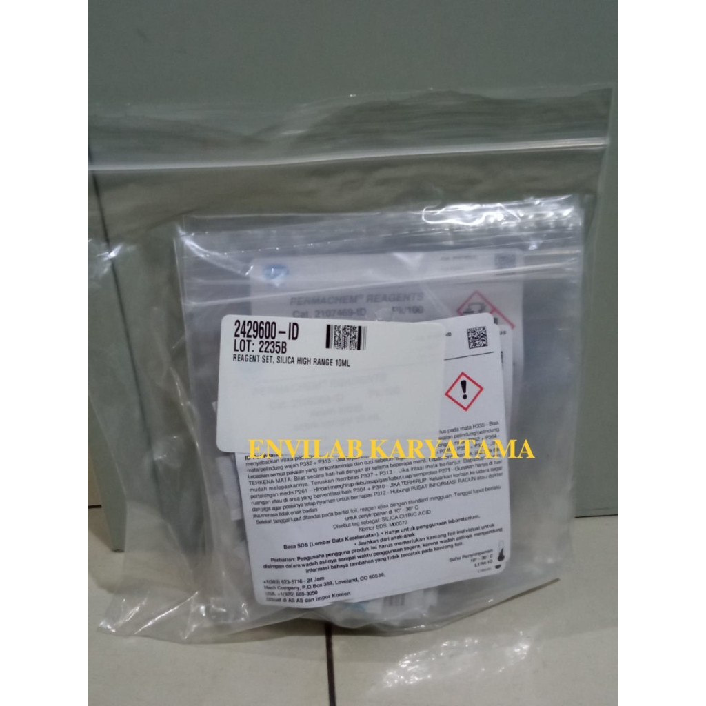 Jual HACH 24296-00 Silica Reagent Set High Range 10 mL | Shopee Indonesia