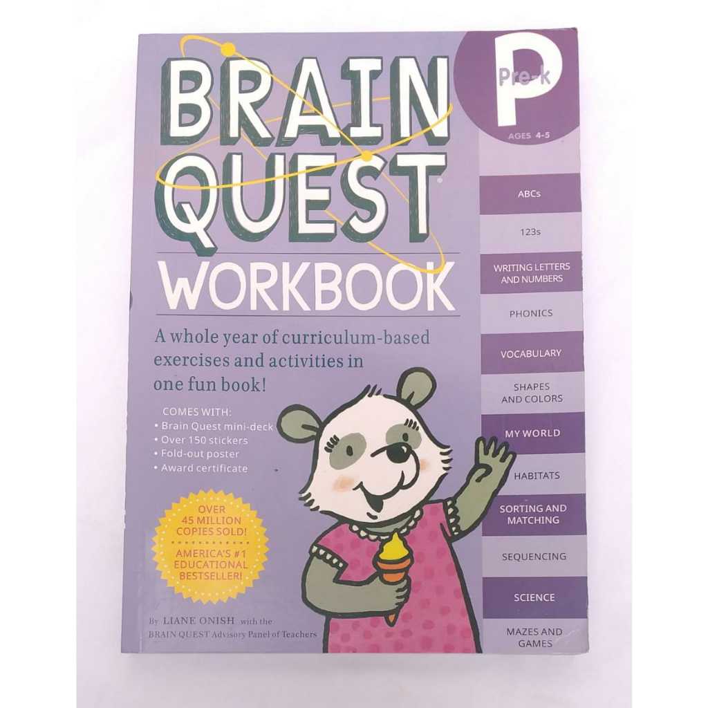 Jual Brain Quest Workbook Pre K | Shopee Indonesia