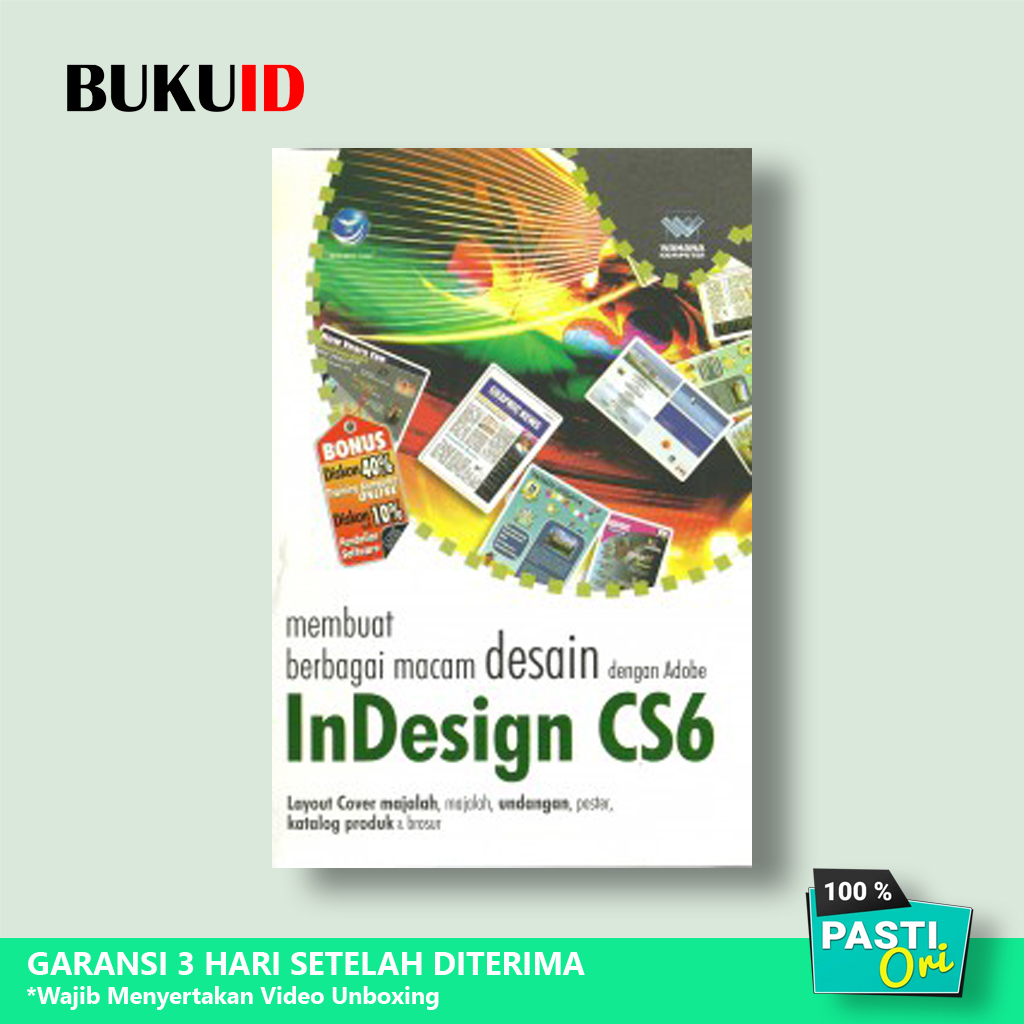 Jual Buku Membuat Berbagai Macam Desain dengan Adobe InDesign CS6 ...